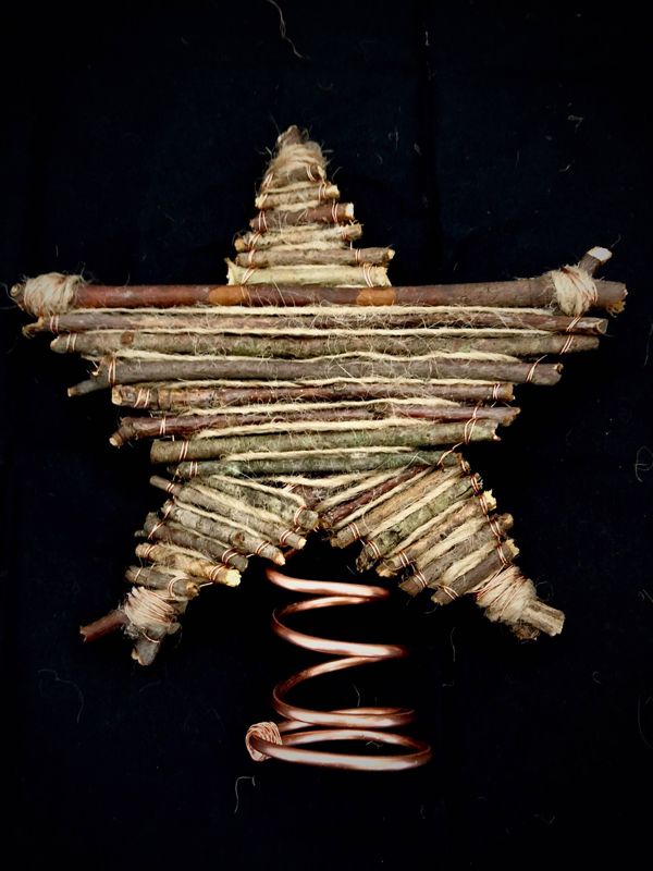 Star Twig Tree Topper, Star Tree Topper, Rustic Star, Tree Topper ...