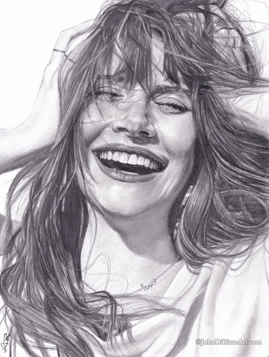 Bryce Dallas Howard Realistic Graphite Pencil Drawing Print 8.5 x 11