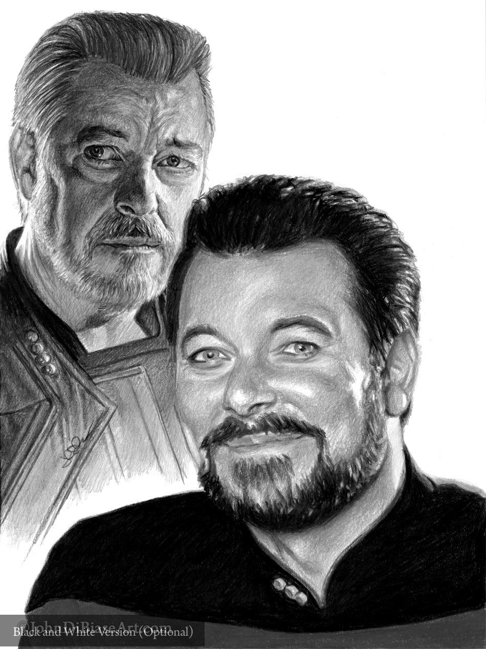 William Riker from Picard and Star Trek: TNG (Jonathan Frakes) Colored ...