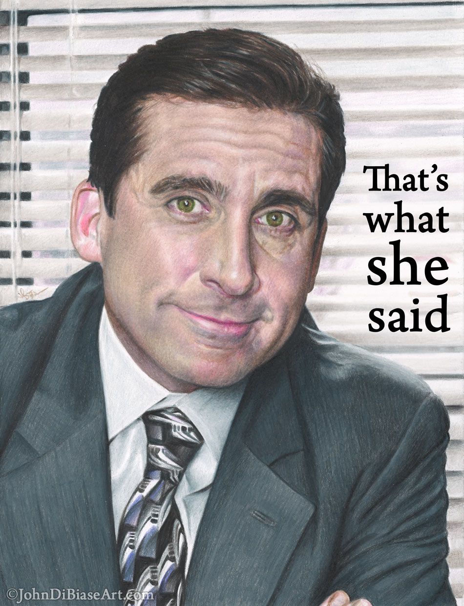 Michael Scott from The Office "That's What She Said" Colored Pencil ...