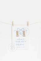 Watercolor Golden Doodle Welcome Sign, Preppy Baby Shower, Preppy ...