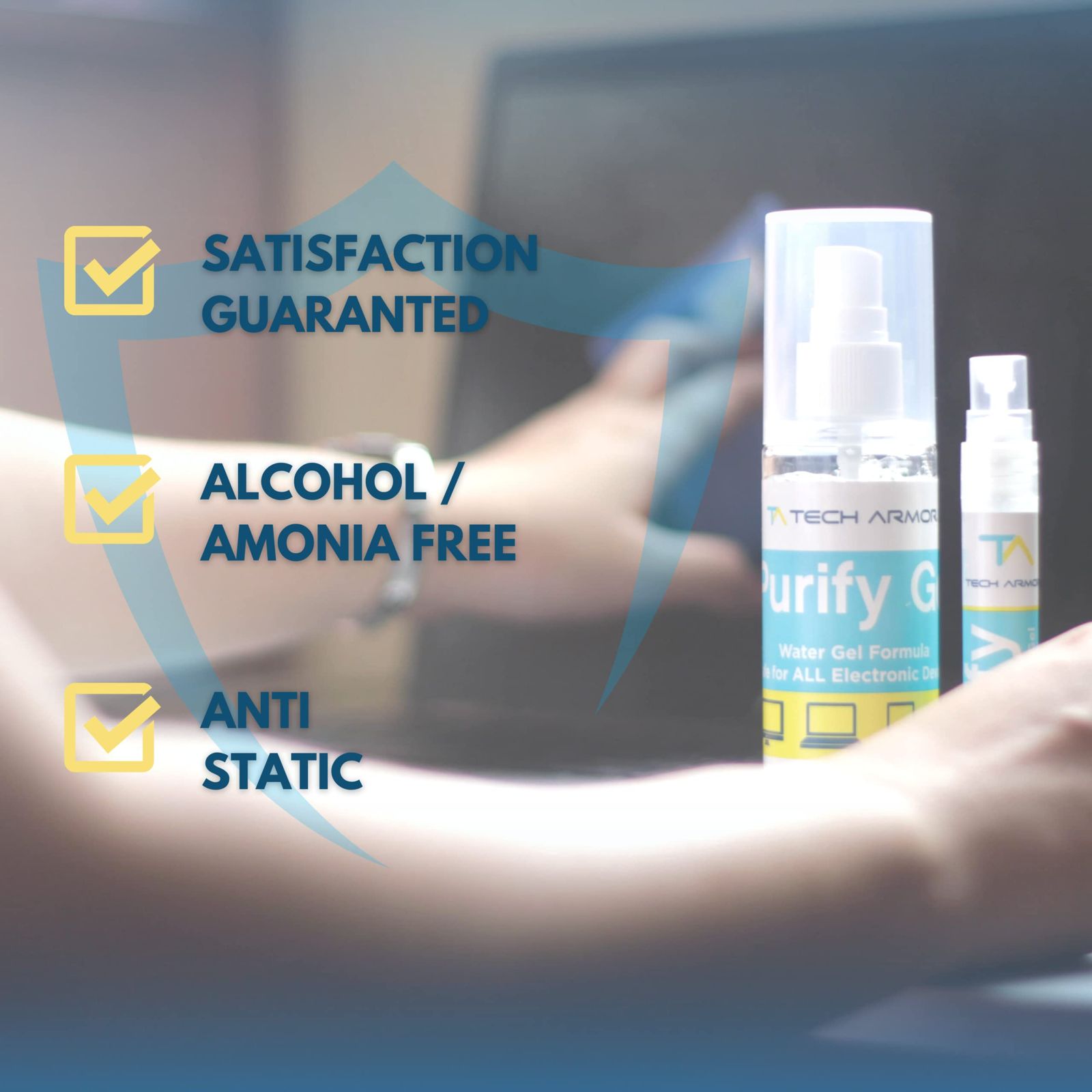 Tech Armor Screen Cleaner Kit [3.4oz +0.8oz] - Best for Smartphones ...