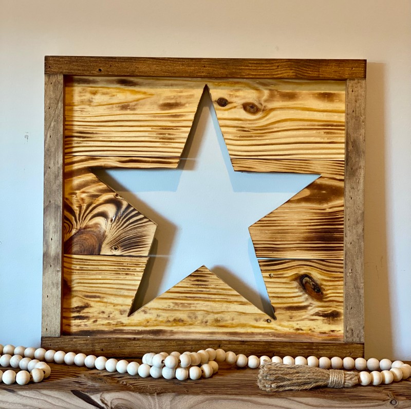 pallet frame wall decor
